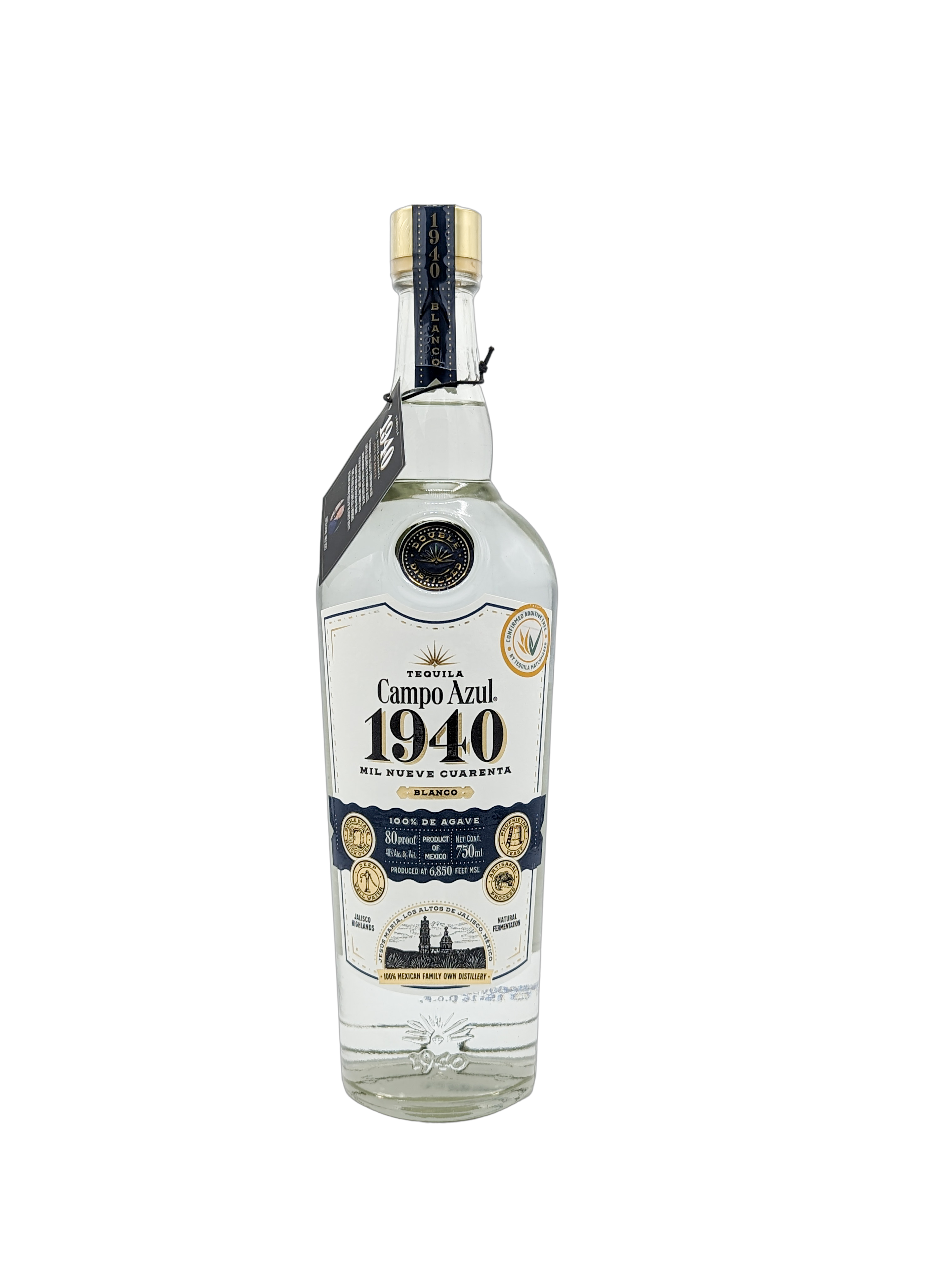 Tequila 1940 Casa Campo Azul Blanco 750ml – Deer Park Wine & Spirits