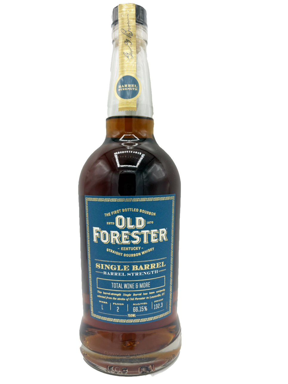 Old Forester 'Total Wine' Single Barrel 132.3pf Bourbon 750mL – Deer ...