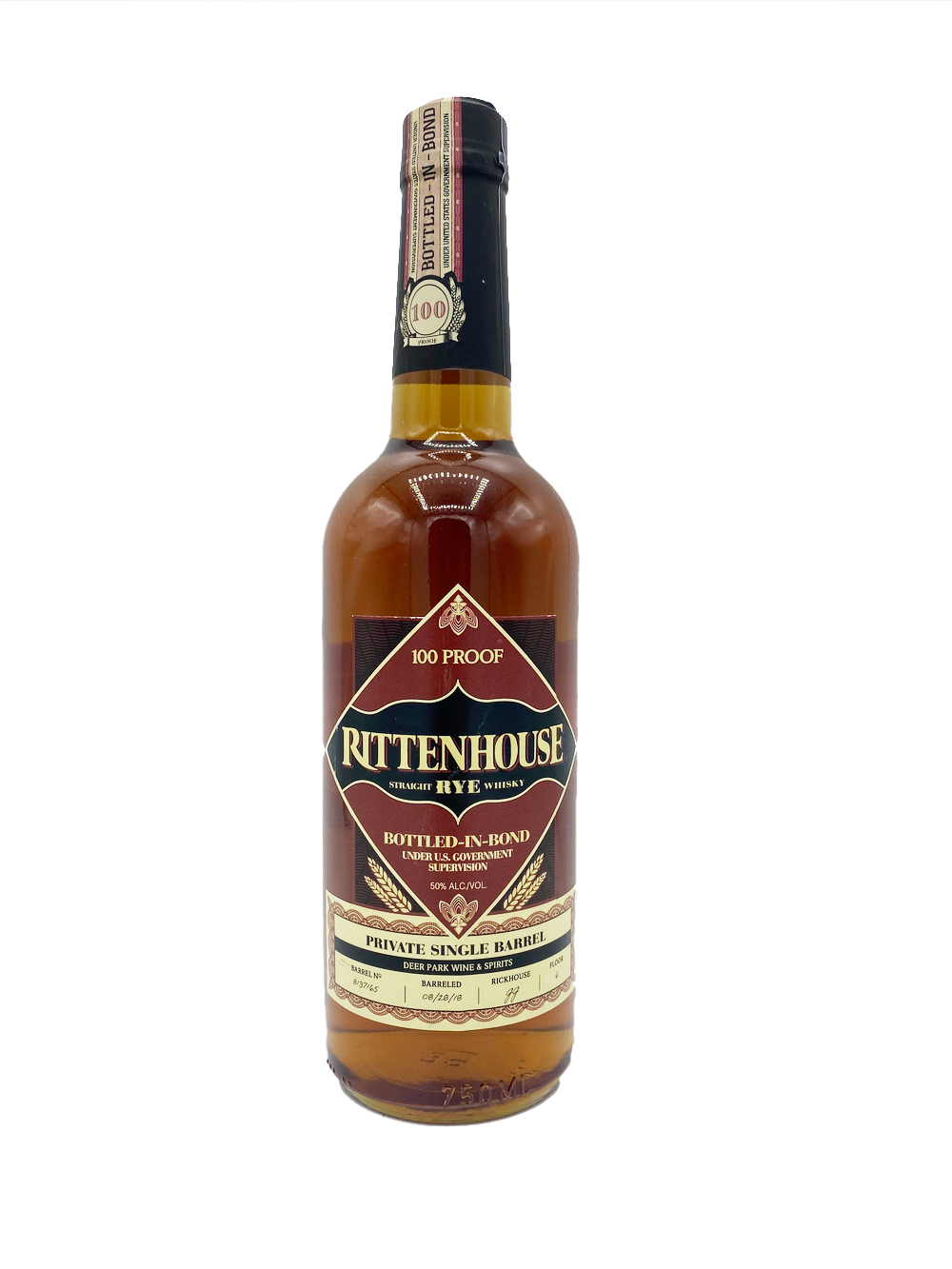 Rittenhouse Rye Private Single Barrel #8137165 – Deer Park Wine & Spirits