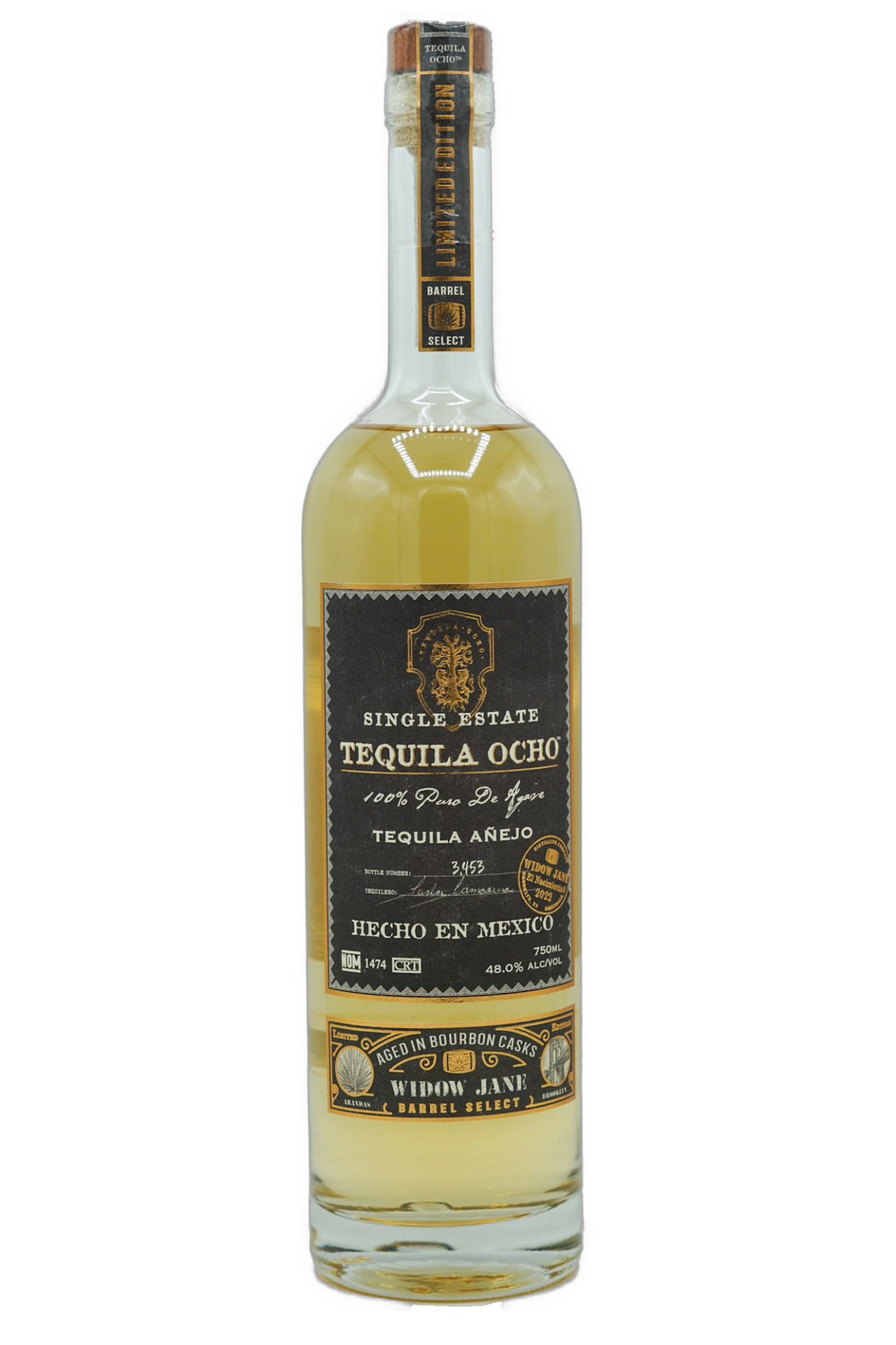 Tequila Ocho Widow Jane Añejo 750ml – Deer Park Wine & Spirits