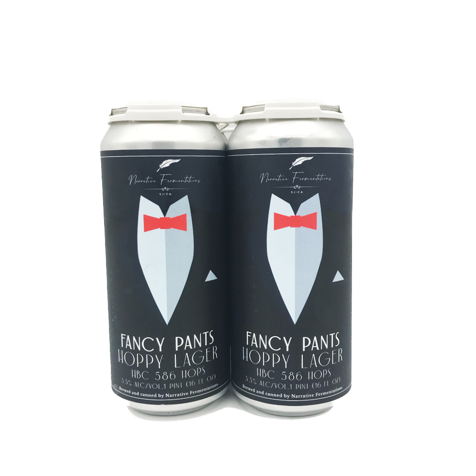 Narrative Fermentations Fancy Pants Hoppy Lager 4pk – Deer Park Wine ...